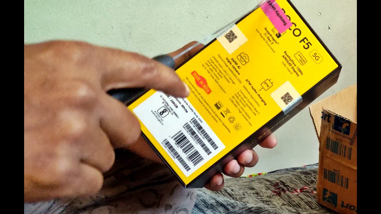 POCO-F5 Unboxing, Unscriptrd, and unedited Raw, Closed Box delivery ...