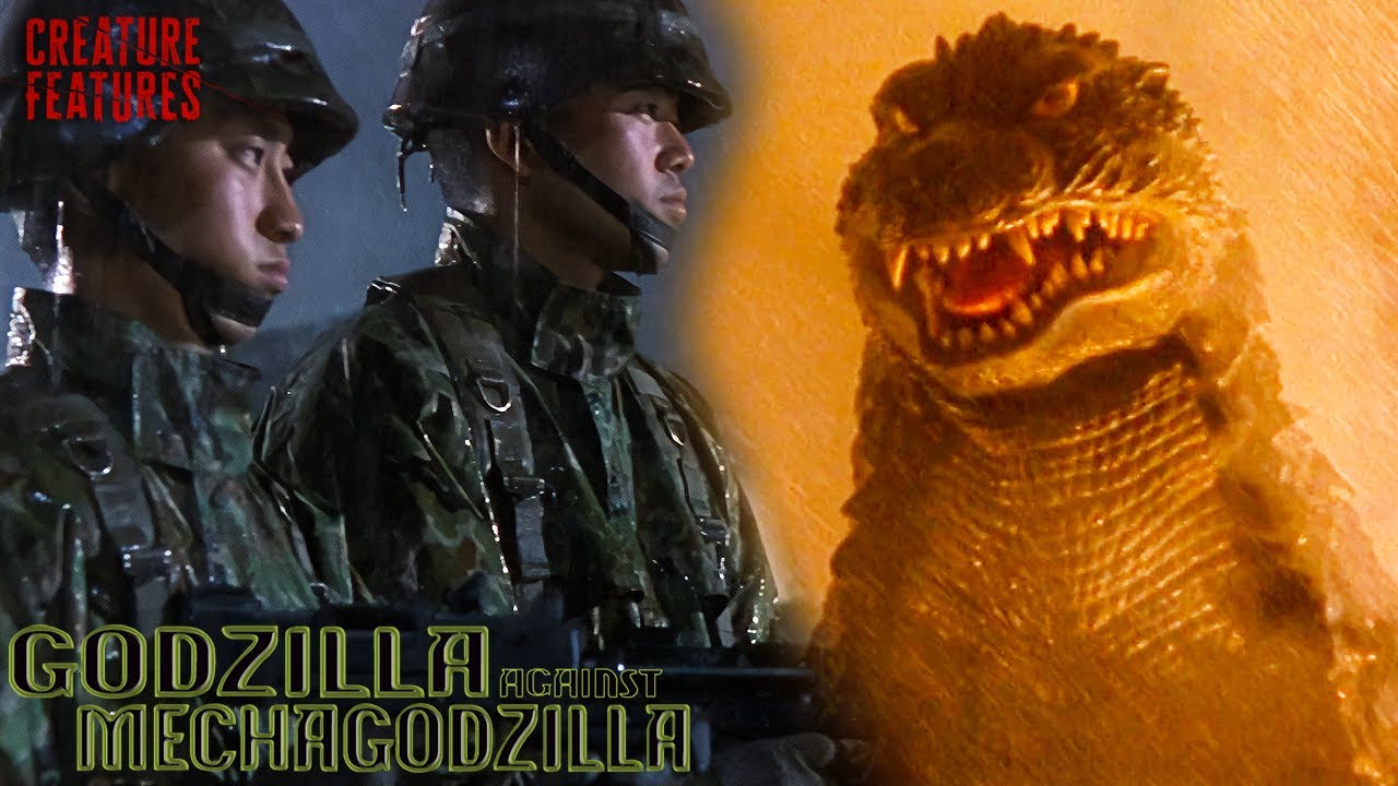 Godzilla Emerges From A Storm | Godzilla Against Mechagodzilla ...
