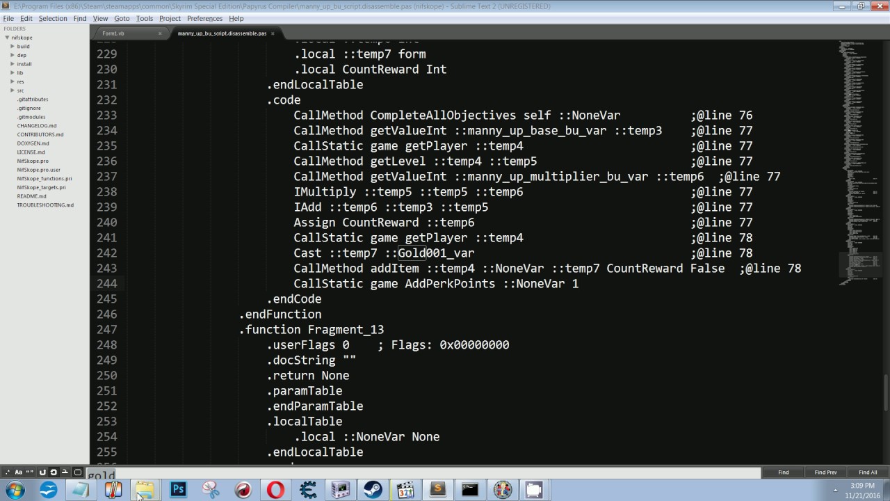 Skryim SE How To DisAssemble, Edit, ReAssemble Pex Files - YouTube