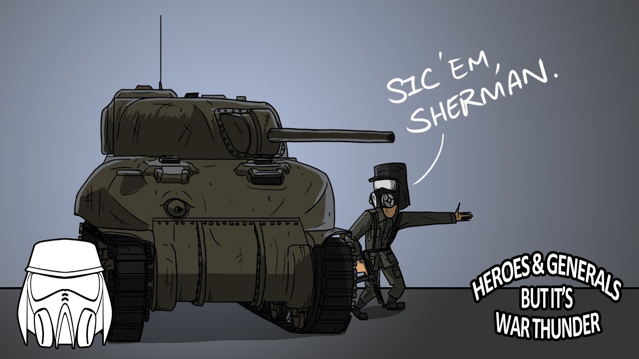 Heroes & Generals but it's War Thunder - M4A1 Sherman (75mm) - Short ...