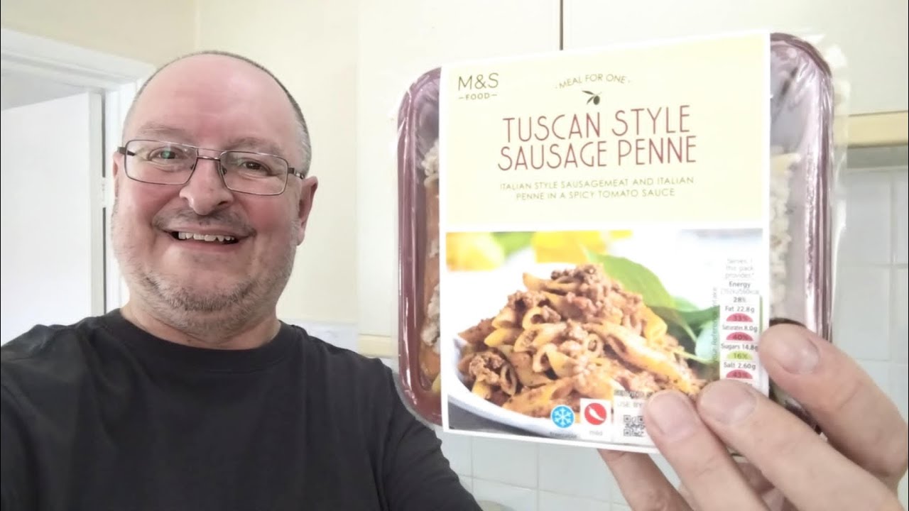 M&S Tuscan Style Sausage Penne ~ Pasta Ready Meal ~ Food Review - YouTube