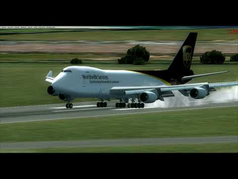Ups 747 cargo FSX - YouTube