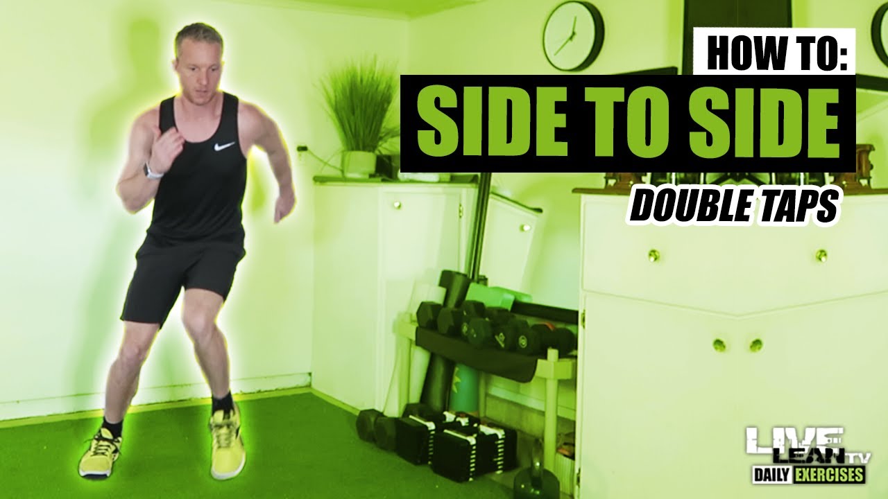 How To Do FAST FEET LATERAL DOUBLE TOE TAPS | Exercise Demonstration ...