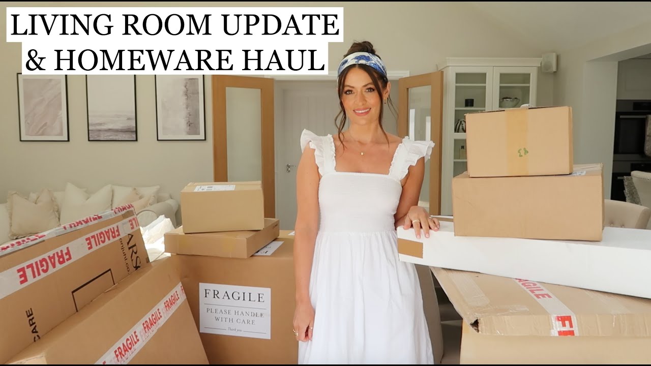 AD HOME LIVING ROOM UPDATE & HOMEWARE HAUL - YouTube