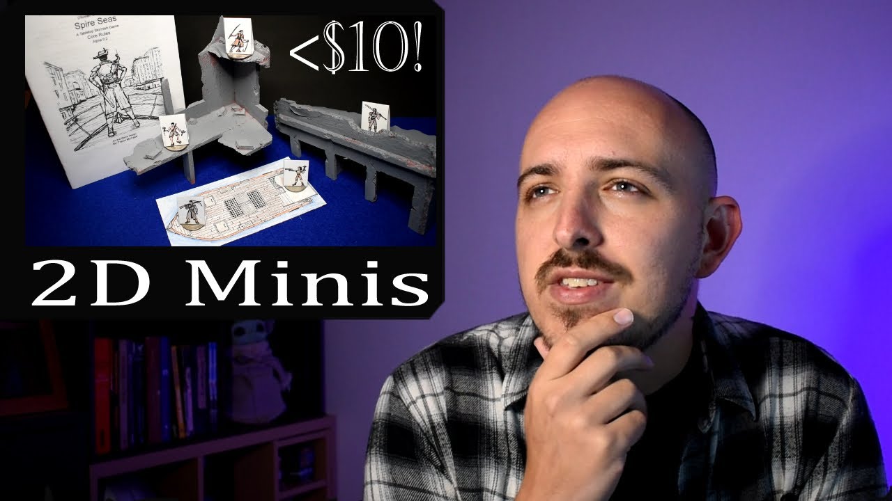 The Cheapest way to Wargame? 2D Minis - YouTube