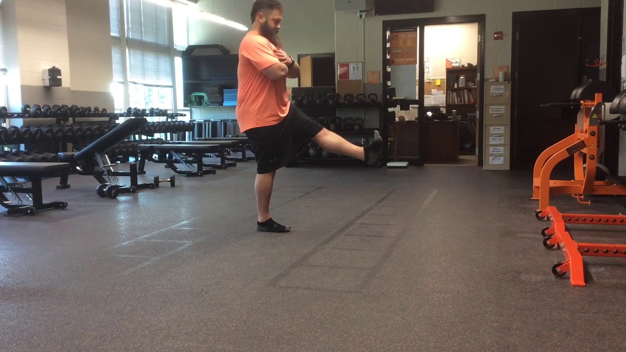 Standing Leg Raise ISO Hold - YouTube