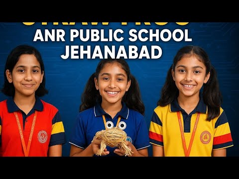 DIY Straw Frog Project by Kids | ANR PUBLIC SCHOOL, Jehanabad - YouTube