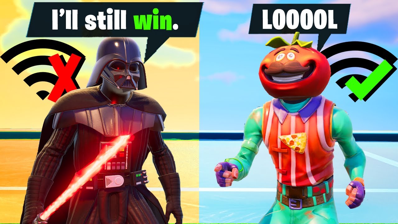 200 PING vs 0 PING (1v1) - YouTube