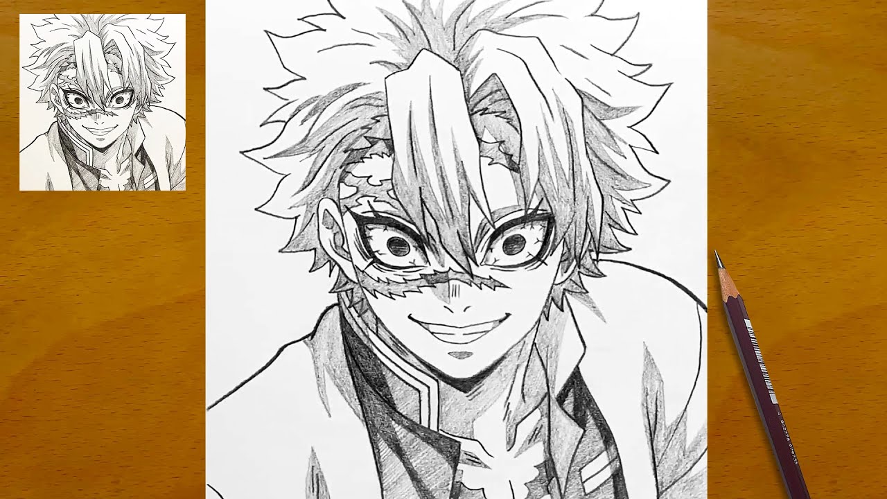 How to Draw Sanemi Shinazugawa | Demon Slayer Step by Step - YouTube