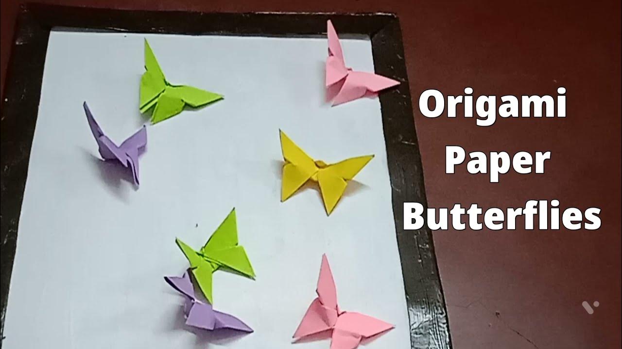 Origami Paper Butterfly Paper Craft School Project For Class 5 origami-paper-butterfly-paper-craft-school-project-for-class-5