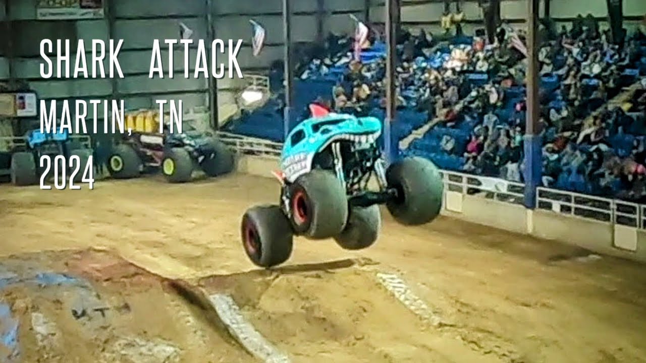 MONSTER TRUCK WARS - SHARK ATTACK - FREESTYLE - MARTIN, TN 2024 - YouTube