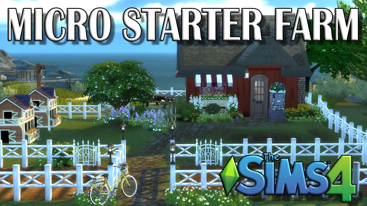 Micro Starter Farm || Sims 4 || No CC || Speed Build - YouTube