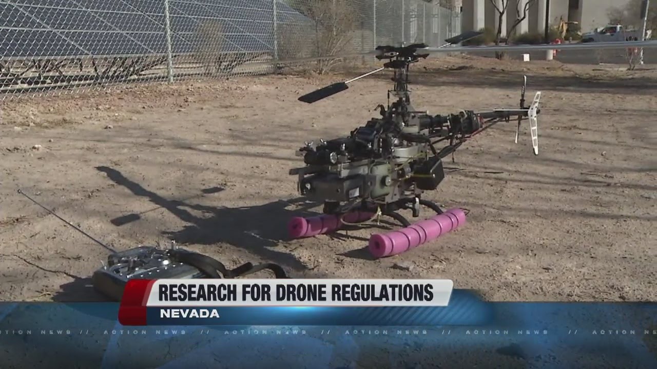 Nevada researchers work with NASA on drone traffic control - YouTube