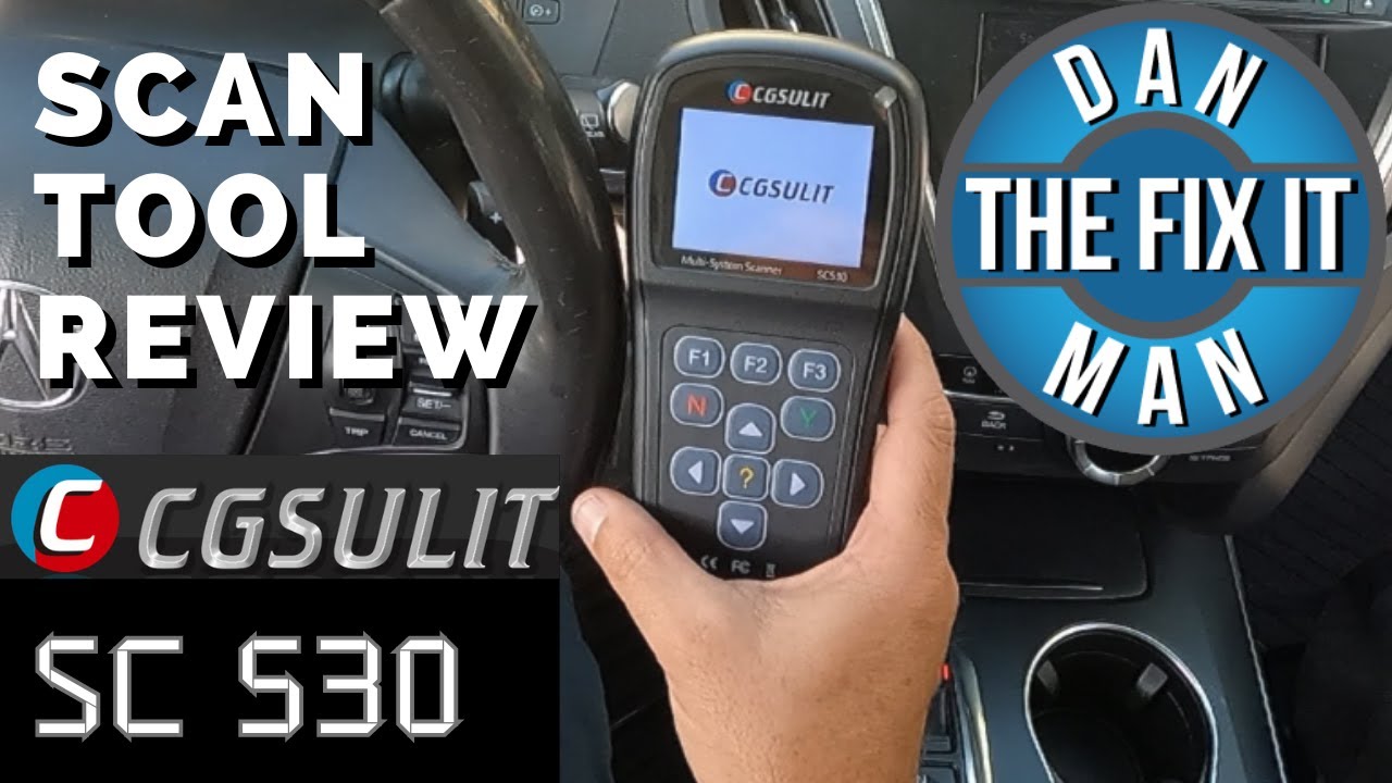 CGSULIT SC530 HONDA / ACURA DIAGNOSTIC TOOL REVIEW - I was surprised how much this scan tool can ...