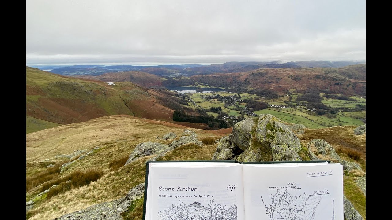 3D Flyover Route A short walk up Stone Arthur from Grasmere Village ...