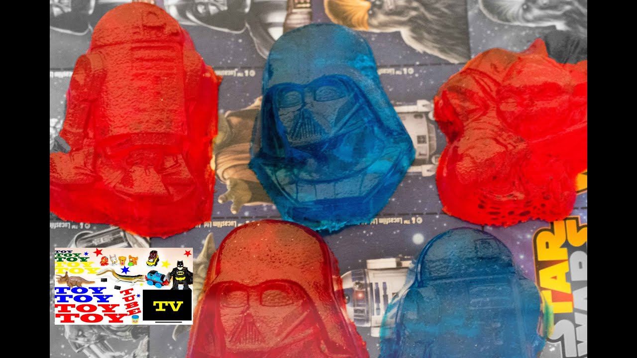 Making Giant Star Wars Gummies/Fruit Snacks with Jello Molds - YouTube
