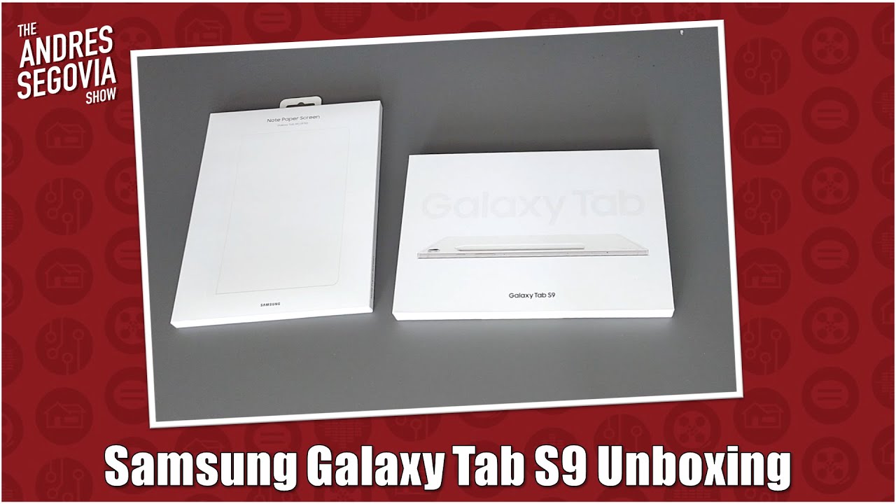 Unboxing The @SamsungUS Galaxy Tab S9 & Note Paper Screen! - YouTube