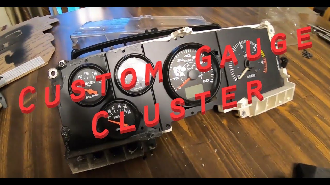 Bricknose Ford Custom Gauge Cluster - Fitting Real Gauges in the ...