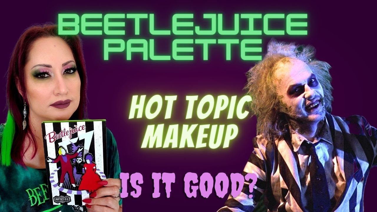 Beetlejuice Palette || Hot Topic Makeup || Is It Good? - YouTube