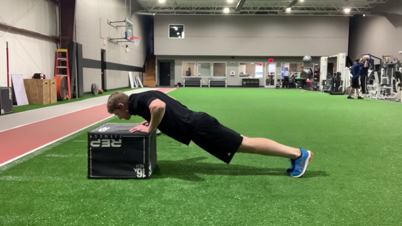 Hands Elevated Push Up - YouTube