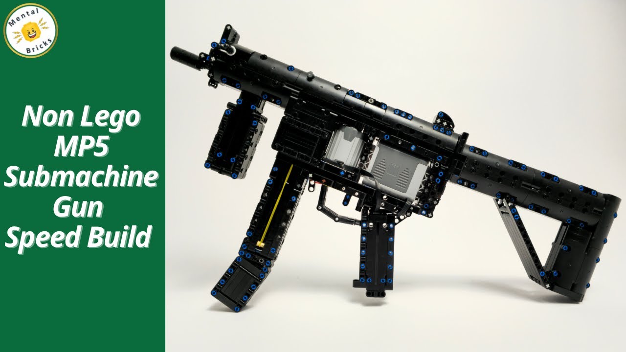 Lego Alternative, TLG - Full Auto MP5 Submachine Gun Build and Review ...