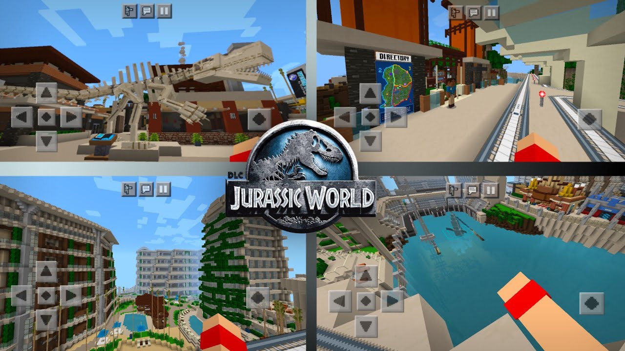 ADDON DO JURASSIC PARK DLC PARA MINECRAFT PE -MINECRAFT BEDROCK EDITION ...