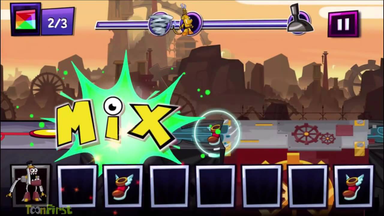 Mixels Rush Klinker land Spikels Max All Levels Cartoon Network Games ...