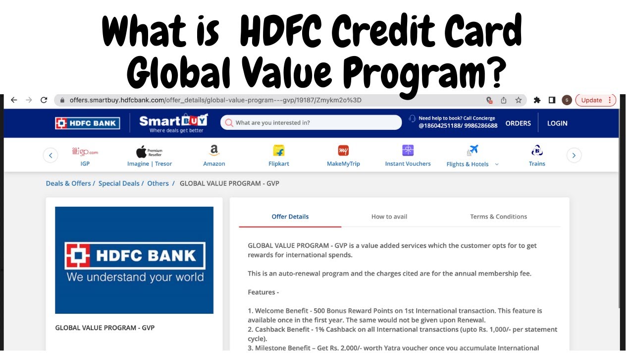 What is HDFC Credit Cards Global Value Program? HDFC Global Value ...