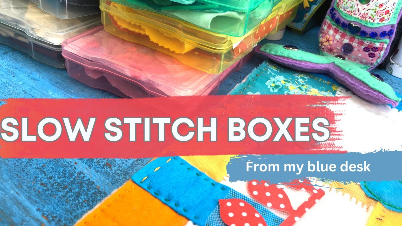 Slow stitching project inspiration for on the go - using up fabric ...