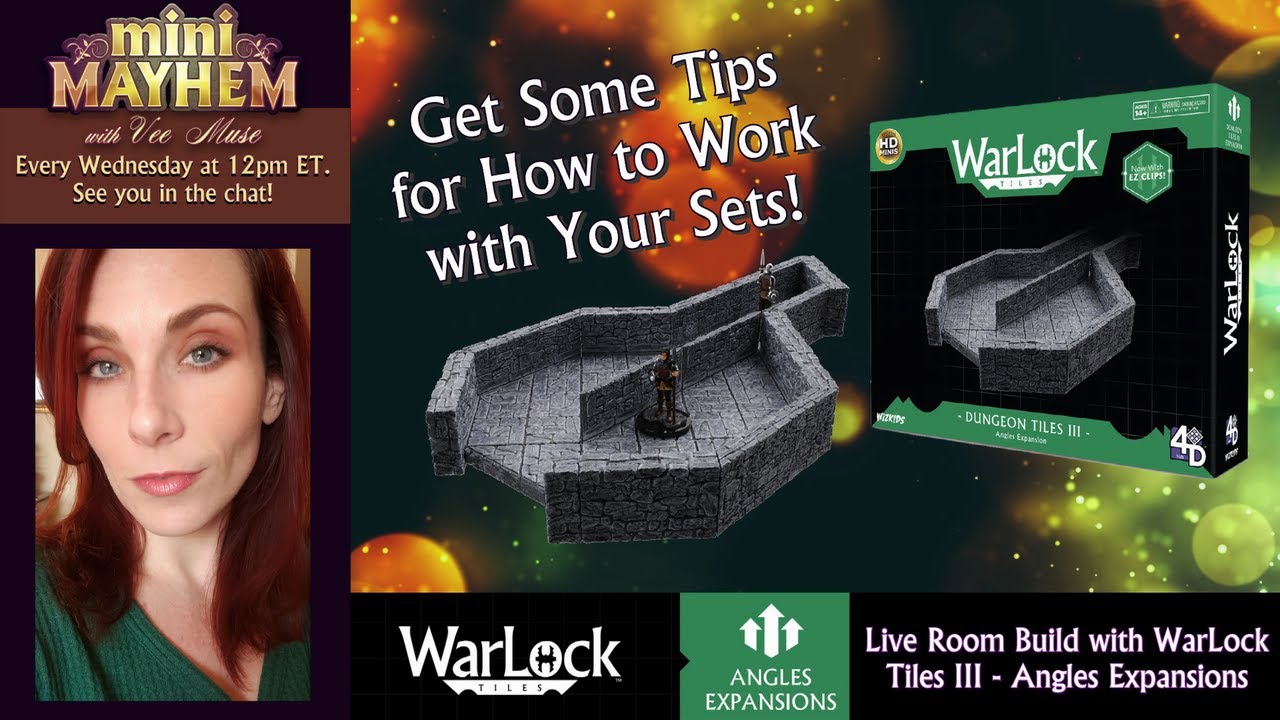 Live Room Build with WarLock Tiles III - Angles Expansions - YouTube