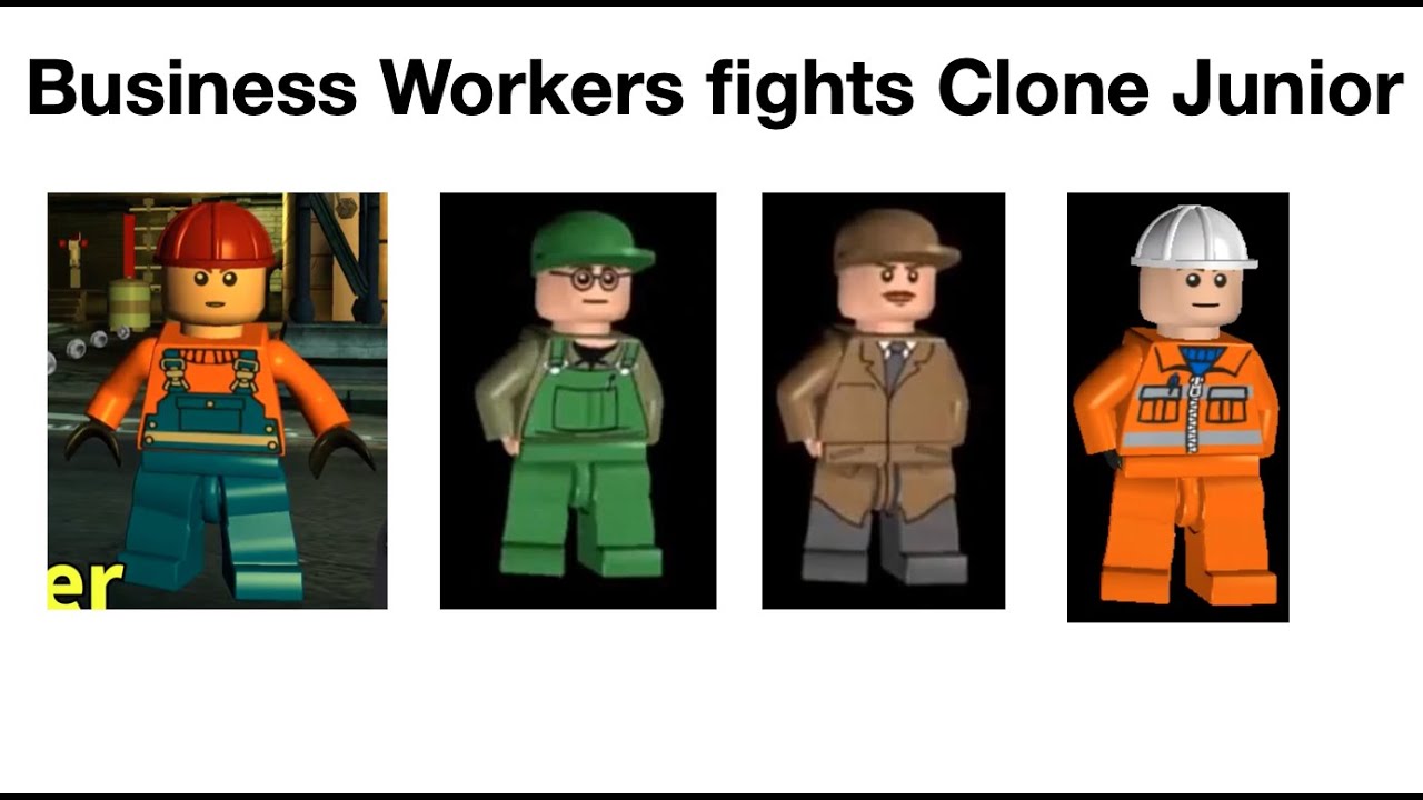 Business Workers fights Clone Junior - YouTube