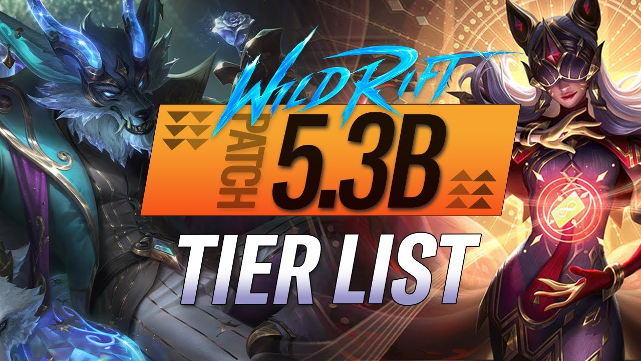 ULTIMATIVE Champion Tierlist Patch 5.3B | RiftGuides | WildRift - YouTube