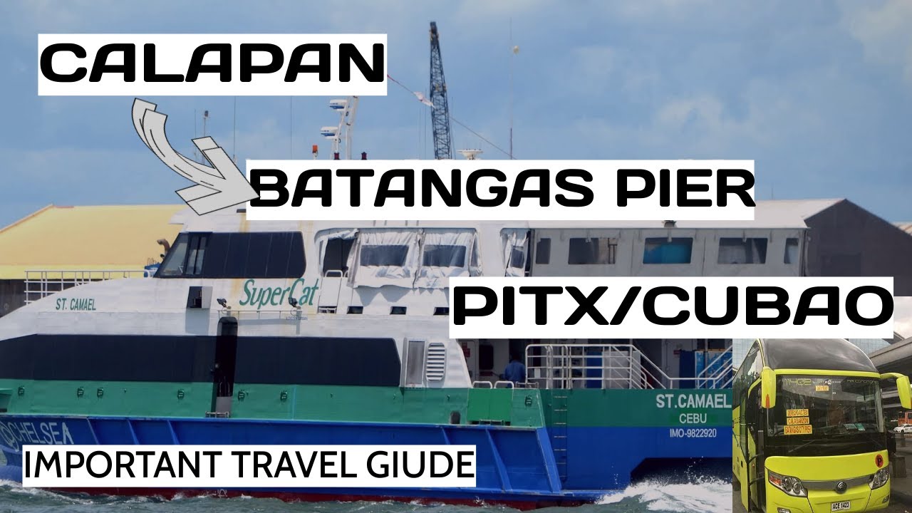 CALAPAN PIER to BATANGAS PIER to IMUS CAVITE - YouTube