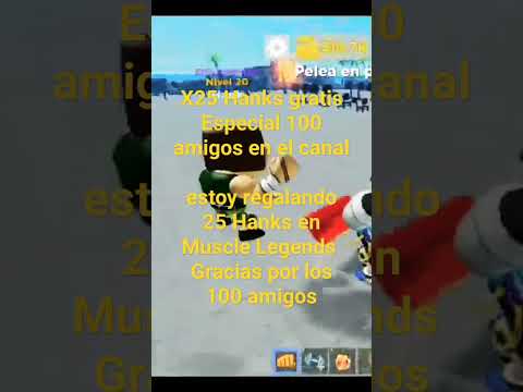 regalo 25 Hanks en Muscle Legends (especial 100) (lee la descripcion ...