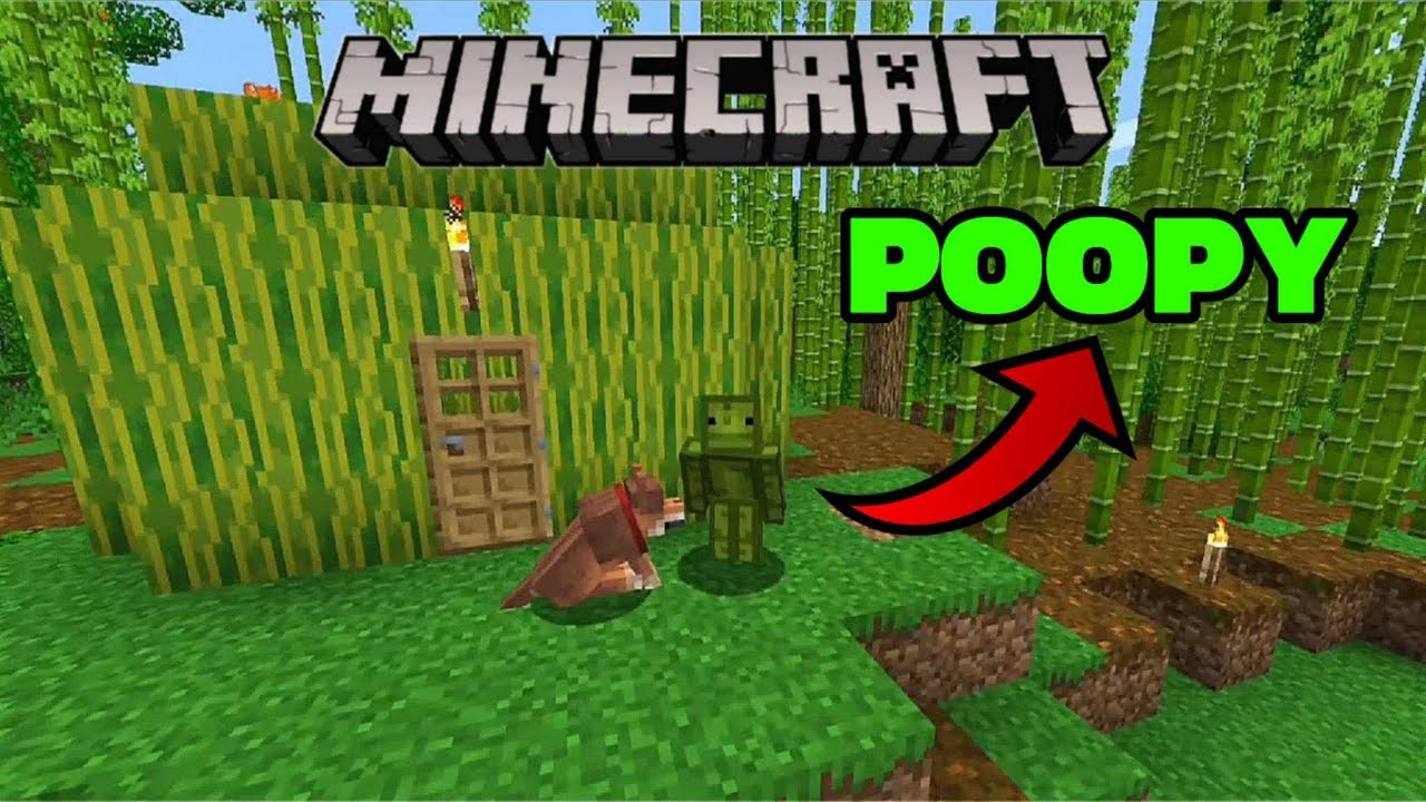 POOPY BUILD HIS DREAM HOUSE IN MINECRAFT | MELON PLAYGROUND - YouTube