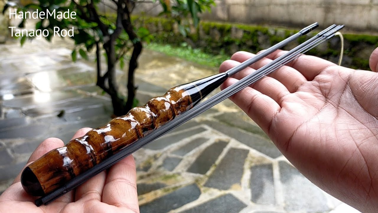 Istimewa !!! Membuat Joran Tanago Dengan Handle Bambu Cendani - YouTube