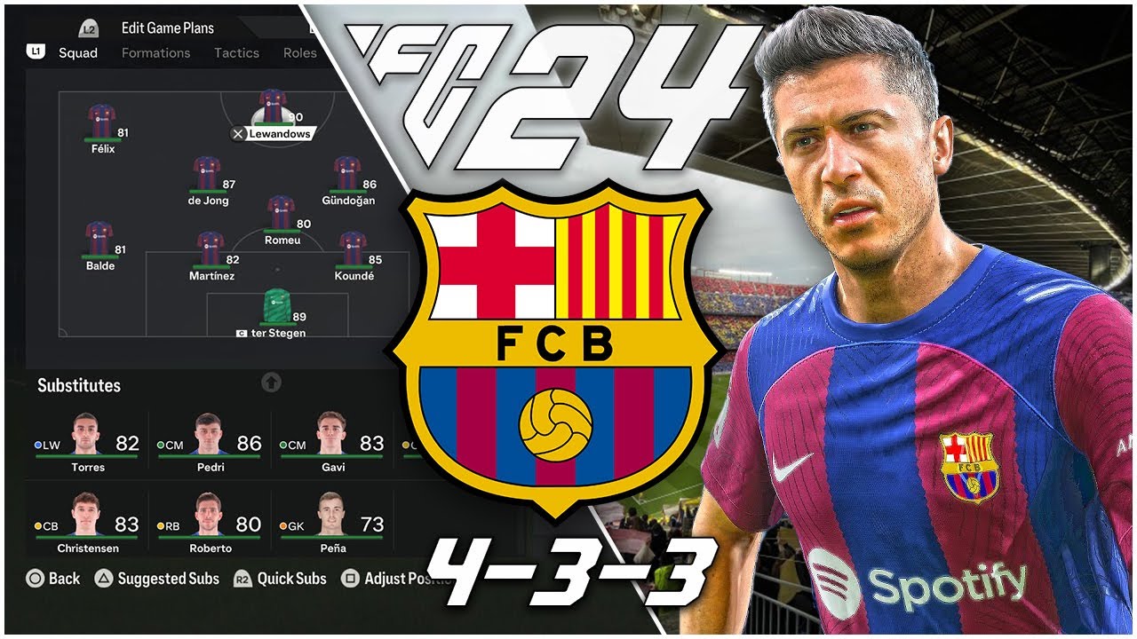 Replicating XAVI'S 4-3-3 Barcelona Tactics | EA FC 24 - YouTube
