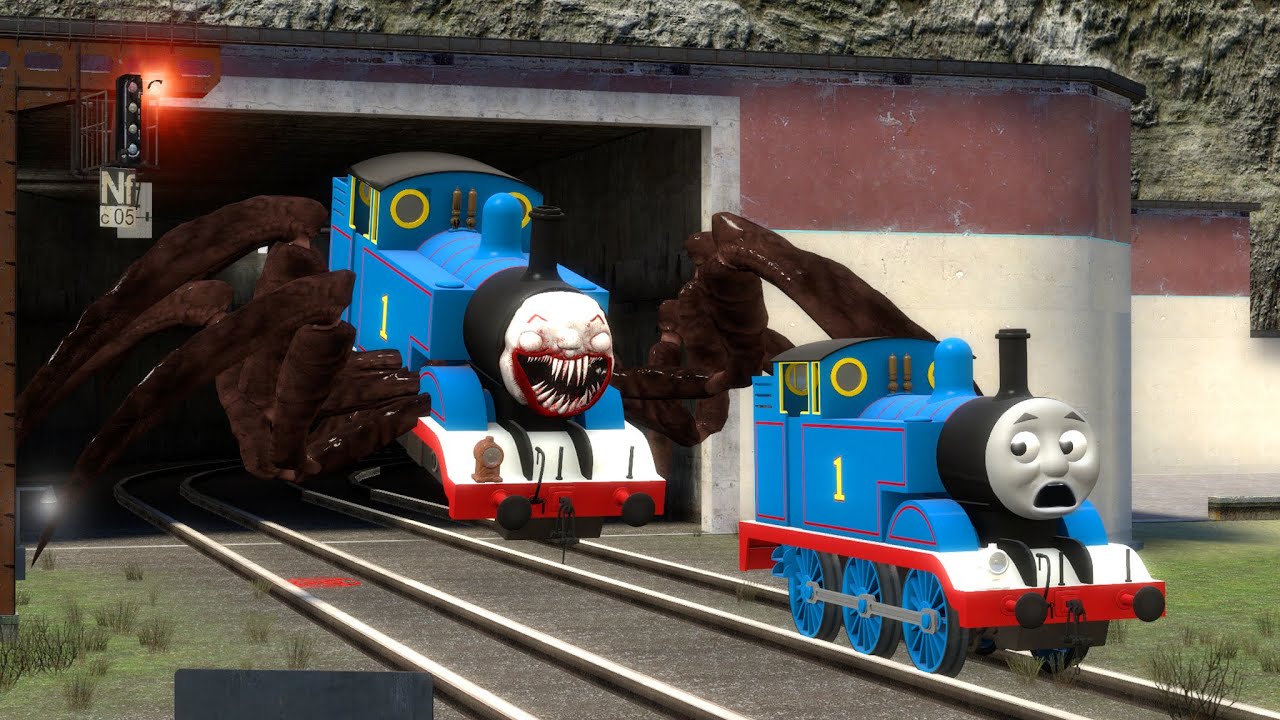 Building a Thomas Train Chased By Cursed Thomas,Thomas Train Eater ...