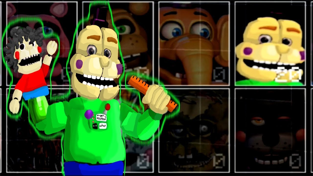 Funtime Freddy+Bon Bon+Baldi+Playtime UCN MOD - YouTube