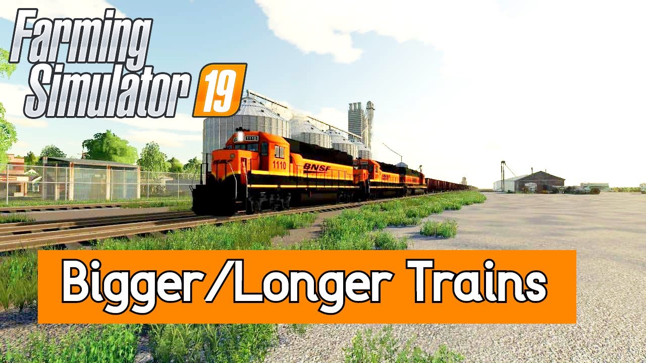 Farming Simulator 2019 How to increase the train Length - YouTube