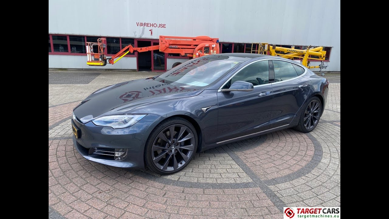 760534 TESLA MODEL S 75D SEDAN 525HP 12-18 107171KM BLUE XG-824-R LHD ...