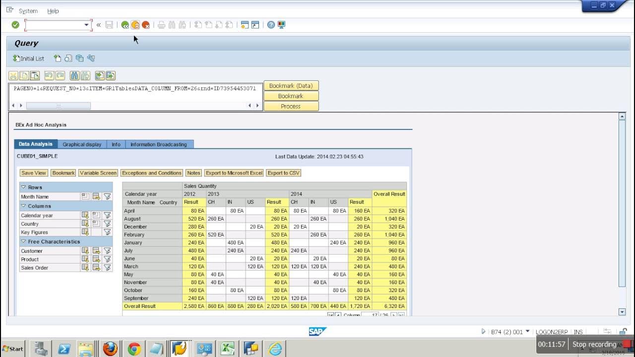 BEx Query Designer Part 1 - YouTube