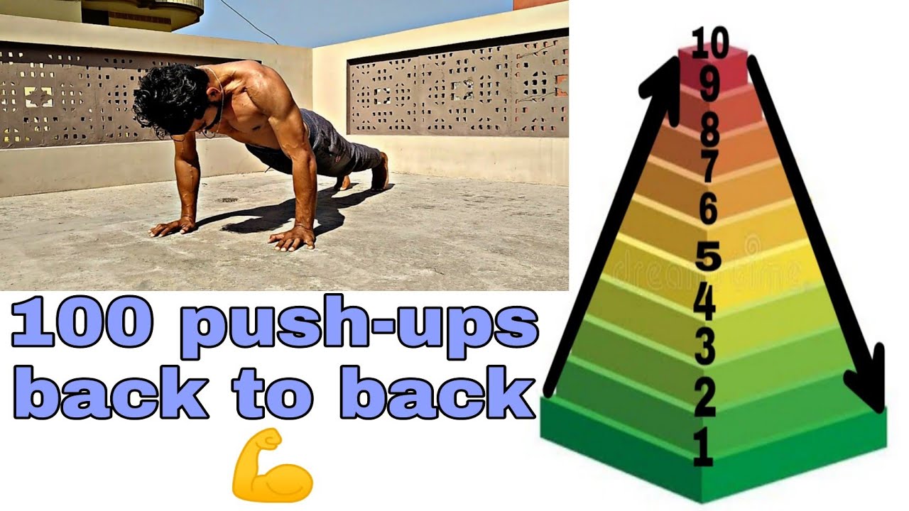 Pyramid push workout |Hardest push workout | 100 pushups endurance 💪 ...
