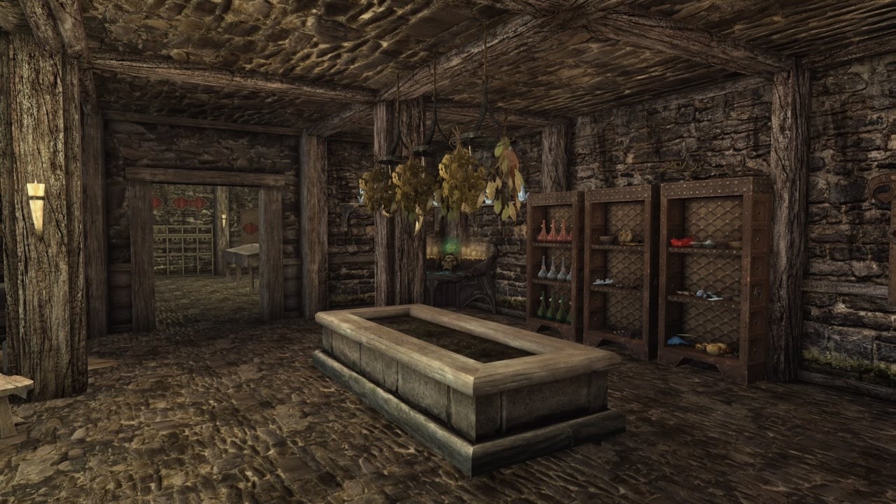 Skyrim PS4 Mods: Breezehome Cellar & Bow (Player Home) - YouTube