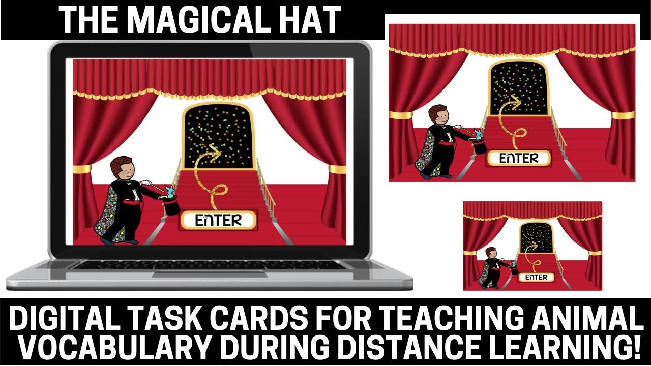 The Magical Hat - Boom Cards for teaching animal vocabulary - YouTube