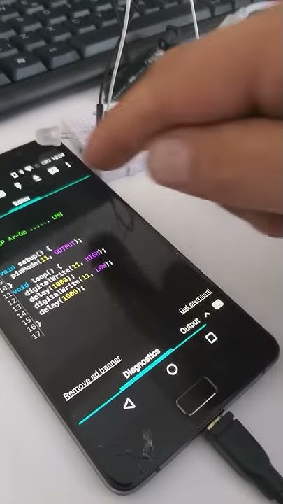 Arduino android telefon ile programlama - YouTube
