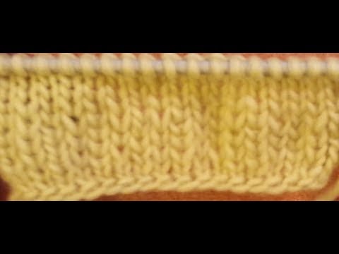 La maglia rasata inglese doppia - Tutorial maglia ai ferri - YouTube