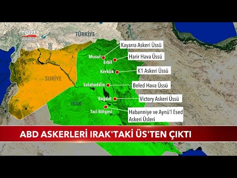 ABD Askerleri Irak'taki Üs'ten Çıktı