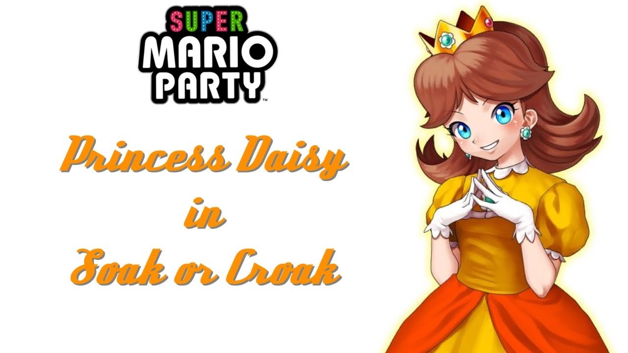 Super Mario Party - Princess Daisy in Soak or Croak - YouTube