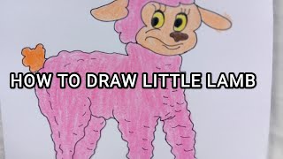 How to draw a Lamb |Drawing for kids | Doovi